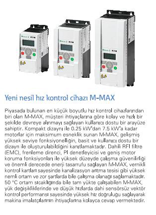 Yeni nesil hız kontrol cihazı M-MAX