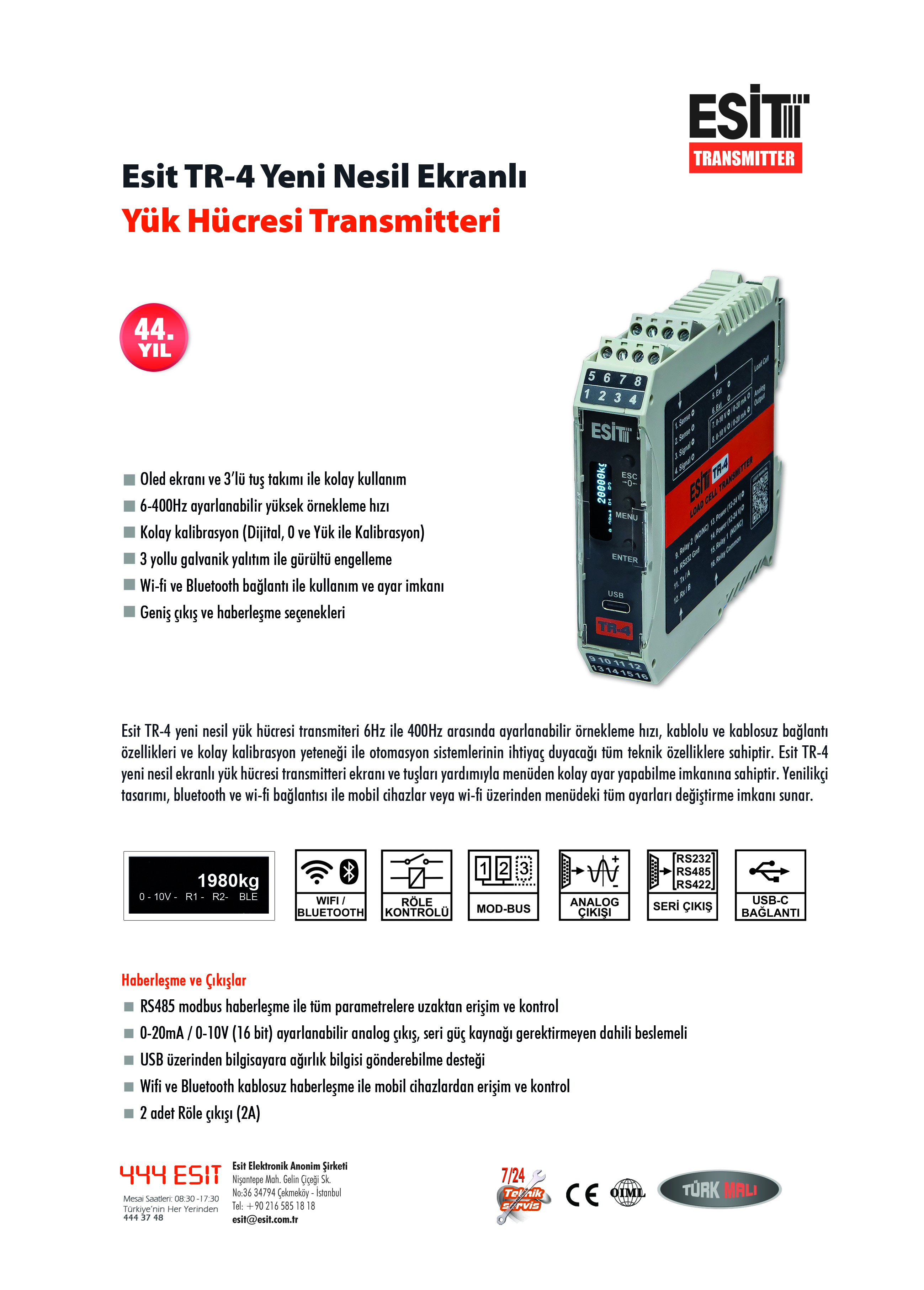 Esit TR-4 Yeni Nesil Ekranlı