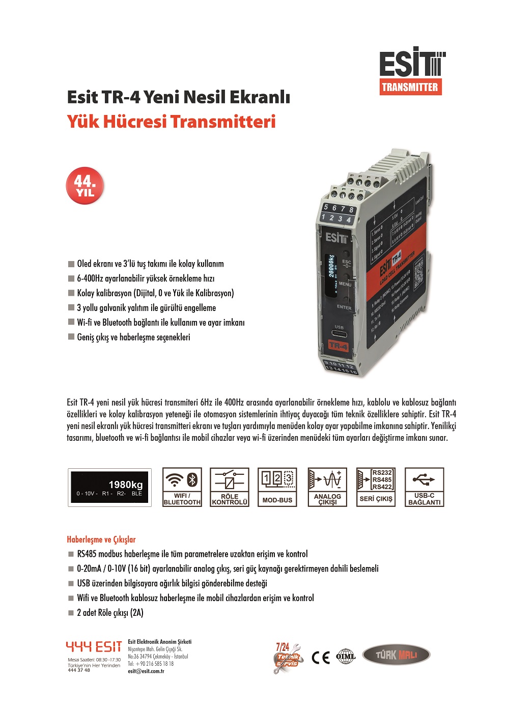 Esit TR-4 Yeni Nesil Ekranlı