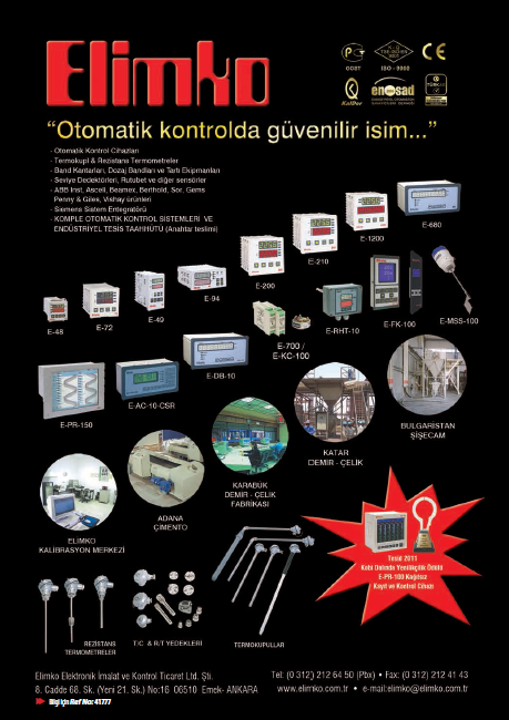 ELİMKO; Otomatik Kontrolde Güvenilir İsim