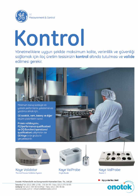 Enotek; GE Kontrol, Kaye Validator, Kaye ValProbe