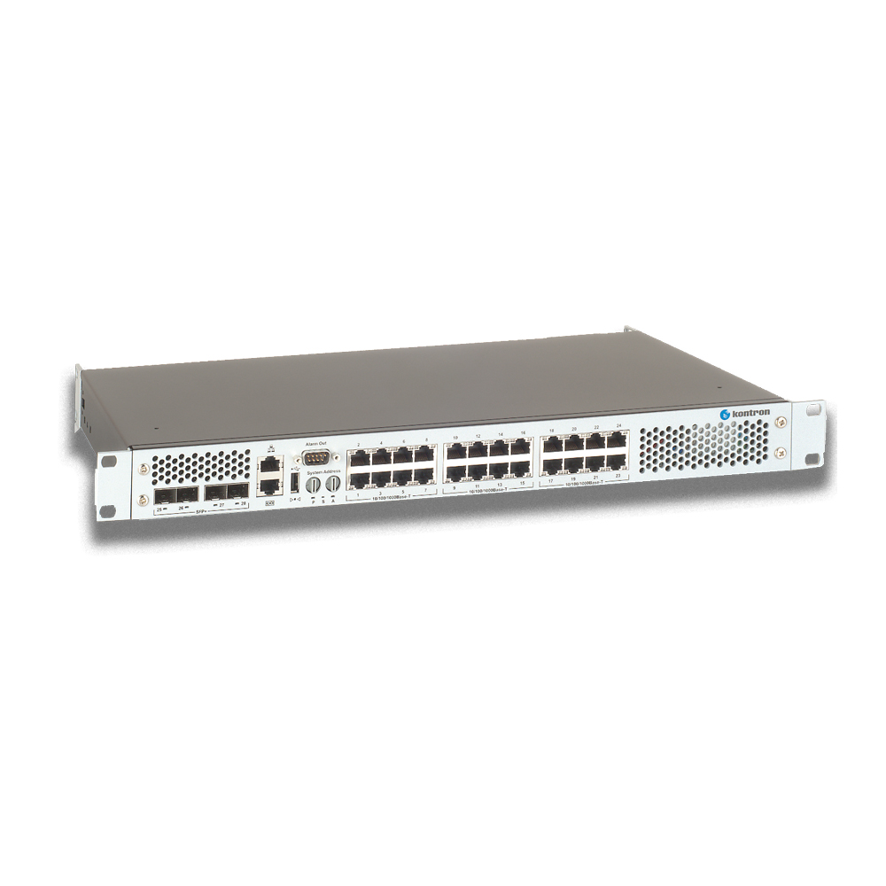 RES2404-PTP Yüksek Performanslı, Yüksek Dayanımlı Ethernet Switch