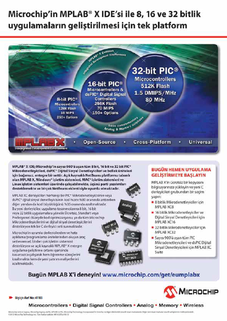 Microchip'in MPLAB X IDE'si ile 8, 16, 32 bitlik uygulamalar için Tek ...