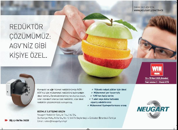 Neugart; Redüktör Çözümümüz: AGV'niz Gibi Kişiye Özel