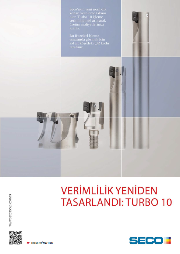 Seco Tools; Verimlilik Yeniden Tasarlandı: TURBO 10