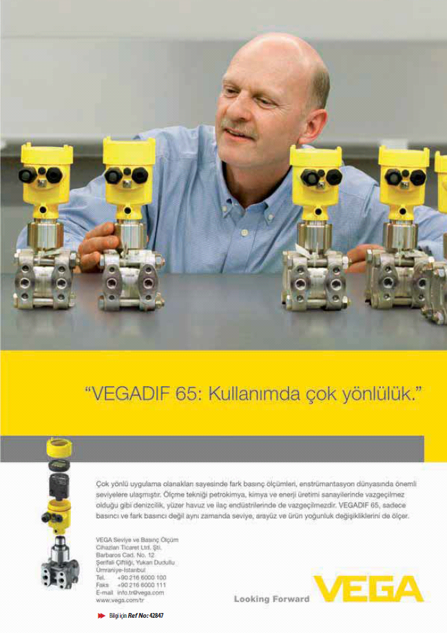 VEGADIF 65: Kullanımda çok yönlülük.